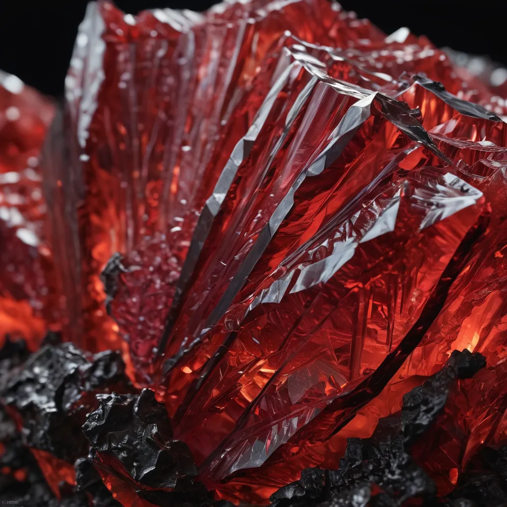 Exploring Red Crystal with Black Lines: A Deep Dive
